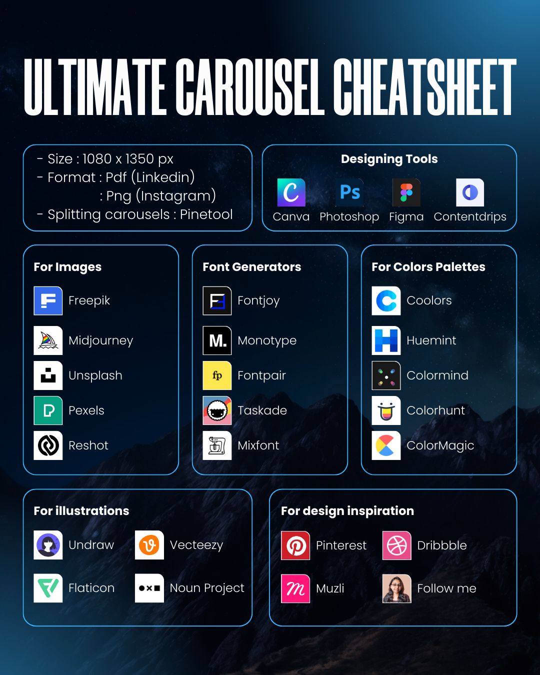 Sreepriya R on LinkedIn: The only Carousel cheatsheet you need: | 49 ... Sreepriya R on LinkedIn: The only Carousel cheatsheet you need: | 49 ...