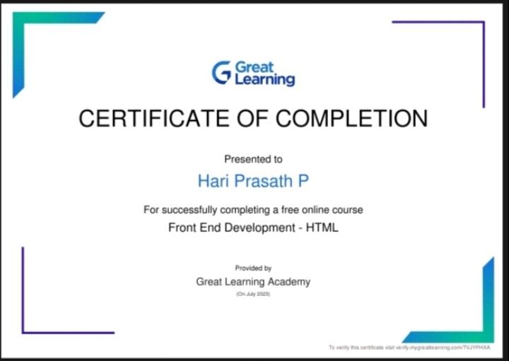 Hari Prasath P on LinkedIn: #learning #html #frontend #development Hari Prasath P on LinkedIn: #learning #html #frontend #development