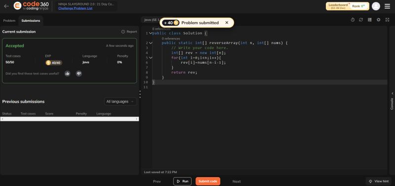 Agveena Xavier on LinkedIn: #ninjaslayground #codingninjas #java ... Agveena Xavier on LinkedIn: #ninjaslayground #codingninjas #java ...
