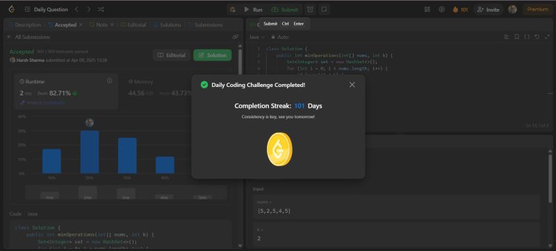 #100daysofcode #leetcode #codingchallenge #dsa #java #problemsolving ... #100daysofcode #leetcode #codingchallenge #dsa #java #problemsolving ...