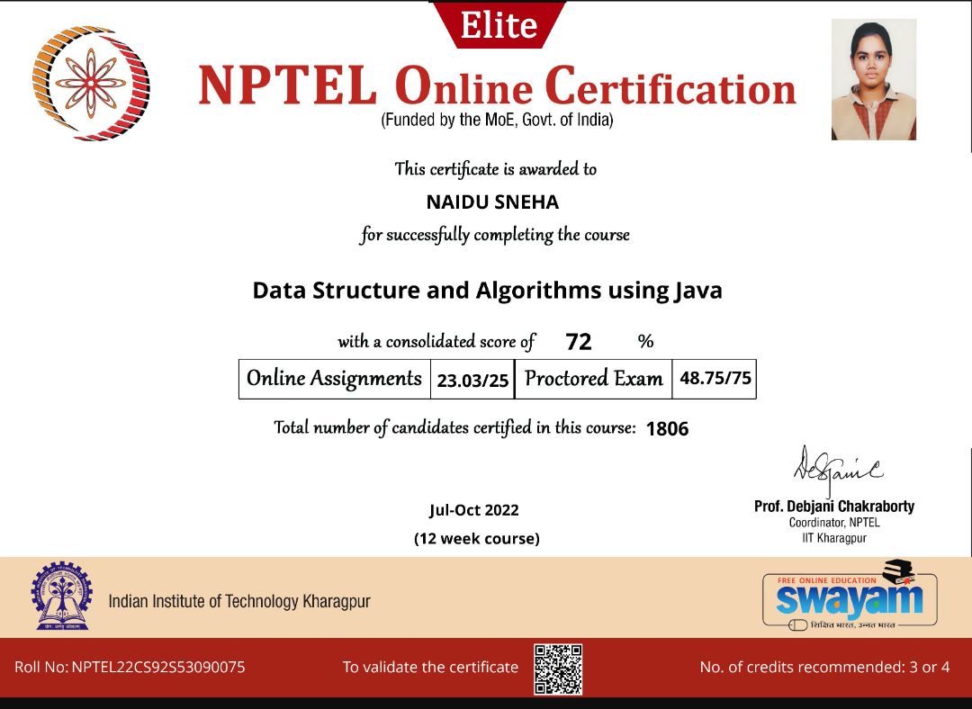 #datastructures #algorithms #java #certification #nptel #nitkharagpur ... #datastructures #algorithms #java #certification #nptel #nitkharagpur ...