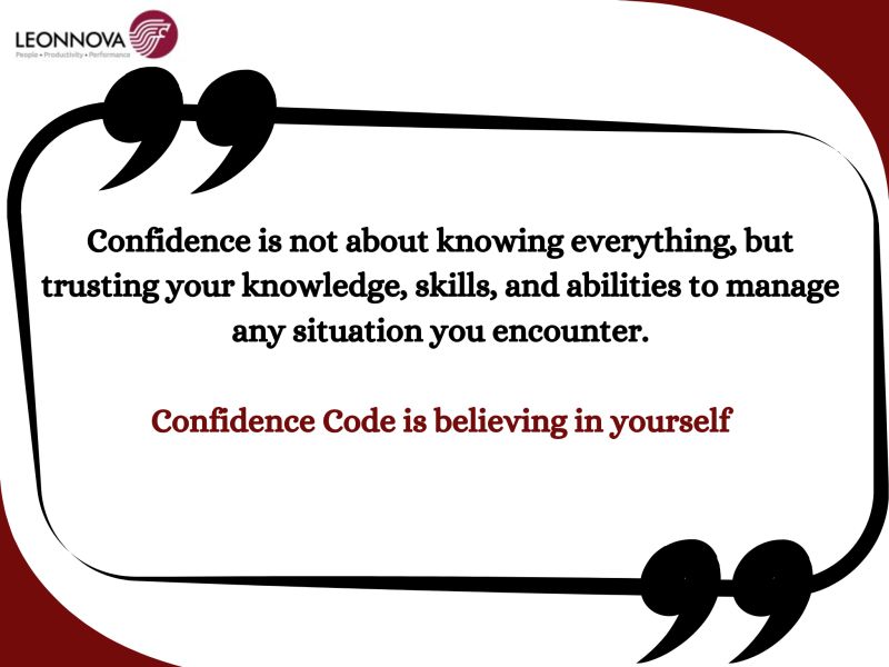 Leonnova on LinkedIn: #leonnova #confidencecode #leadership Leonnova on LinkedIn: #leonnova #confidencecode #leadership