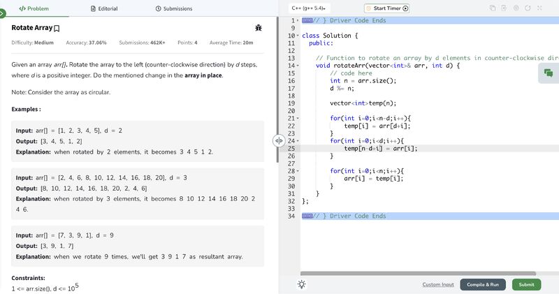 #gfg160 #arrays #rotation #codingchallenge #gfg #gfg160 #geekstreak2025 ... #gfg160 #arrays #rotation #codingchallenge #gfg #gfg160 #geekstreak2025 ...