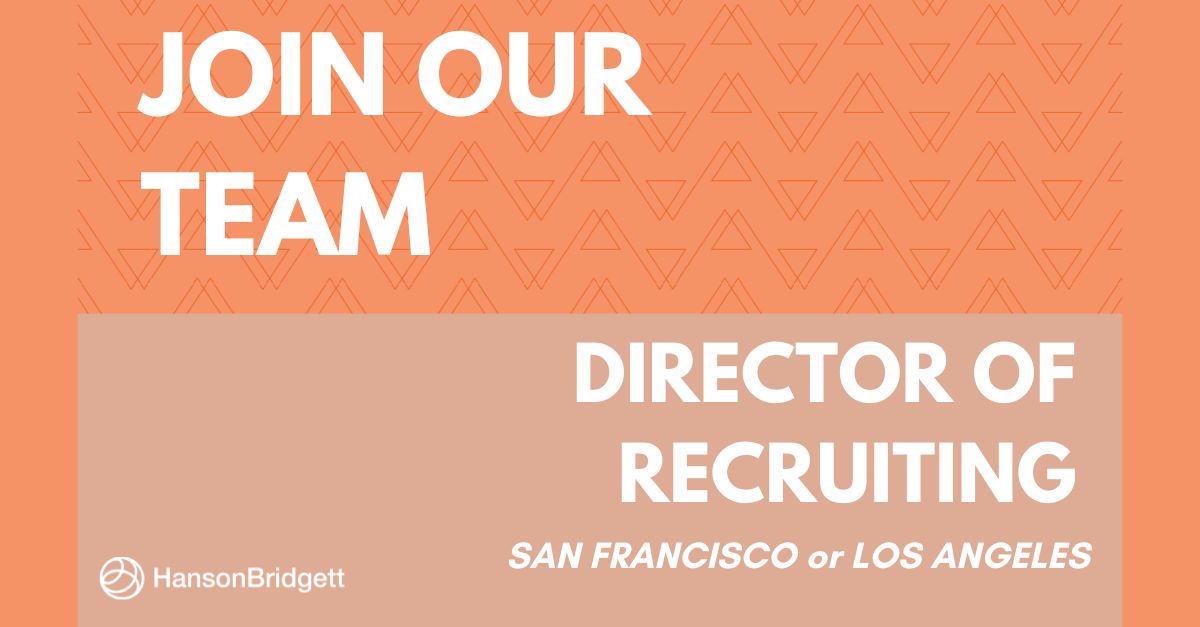 Hanson Bridgett LLP on LinkedIn: #hiring #bcorp #hblife Hanson Bridgett LLP on LinkedIn: #hiring #bcorp #hblife