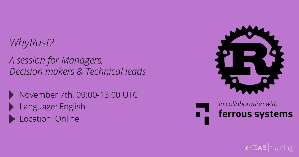KDAB on LinkedIn: #training #rustlang KDAB on LinkedIn: #training #rustlang