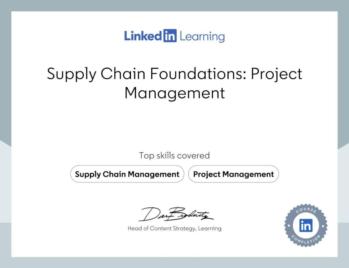 Supply Chain Foundations: Project Management on LinkedIn: # ... Supply Chain Foundations: Project Management on LinkedIn: # ...