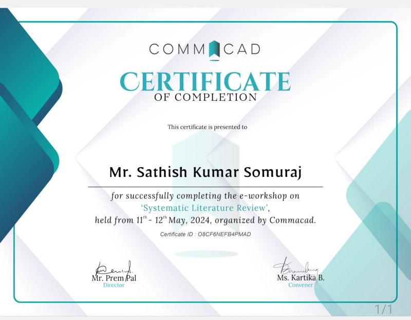 Sathish Kumar Somuraj on LinkedIn: Learning Journey ..... Sathish Kumar Somuraj on LinkedIn: Learning Journey .....