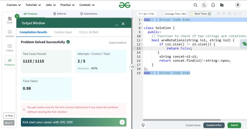 Shailav Justa on LinkedIn: #gfg160 #codingchallenge #problemsolving # ... Shailav Justa on LinkedIn: #gfg160 #codingchallenge #problemsolving # ...