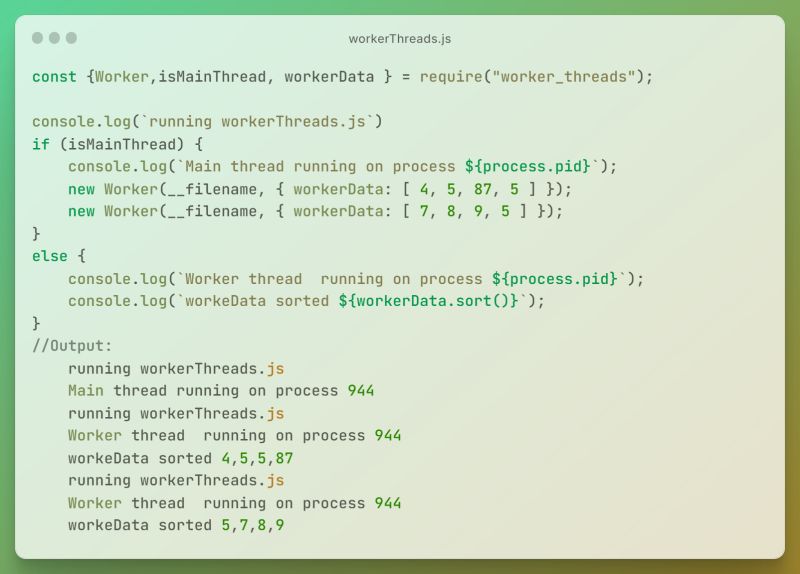 Tasnimul Bin Moshiur on LinkedIn: Worker Threads In NodeJs worker ... Tasnimul Bin Moshiur on LinkedIn: Worker Threads In NodeJs worker ...