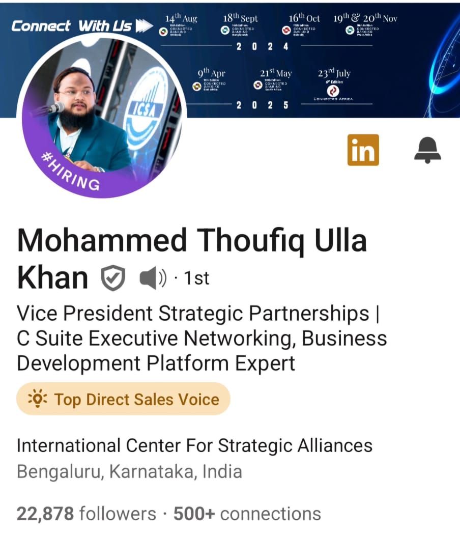 Mohammed Thoufiq Ulla Khan on LinkedIn: #linkedinanniversary # ... Mohammed Thoufiq Ulla Khan on LinkedIn: #linkedinanniversary # ...
