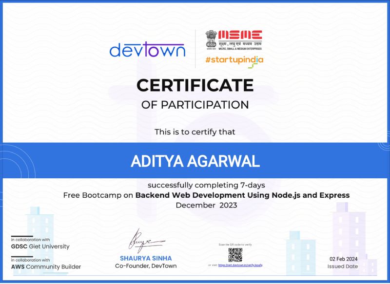 Aditya Agrawal on LinkedIn: #backenddevelopment #nodejs #expressjs # ... Aditya Agrawal on LinkedIn: #backenddevelopment #nodejs #expressjs # ...