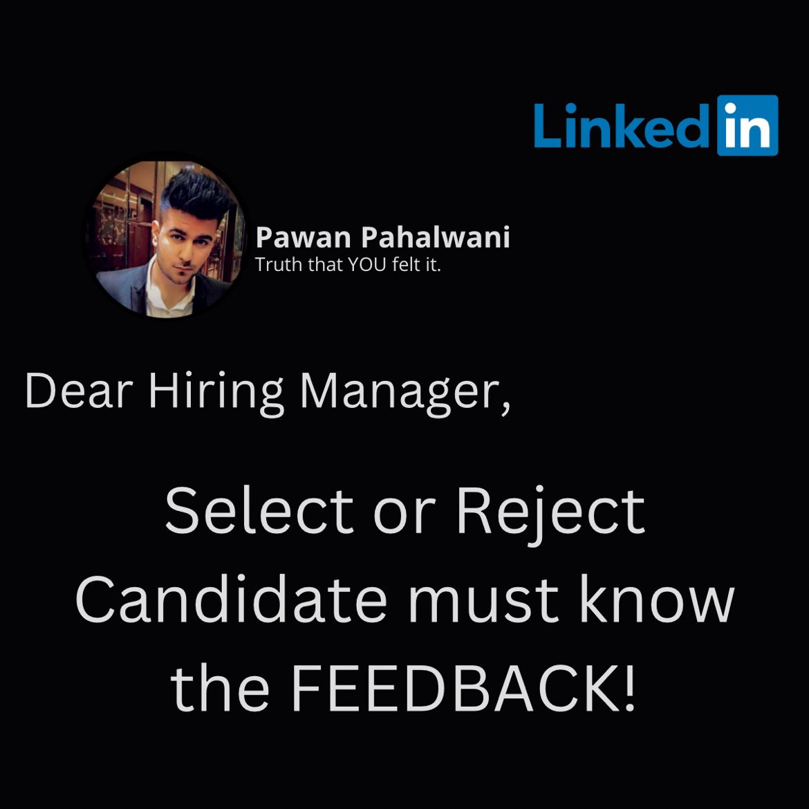Pawan Pahalwani on LinkedIn: #recruitment #linkedin Pawan Pahalwani on LinkedIn: #recruitment #linkedin