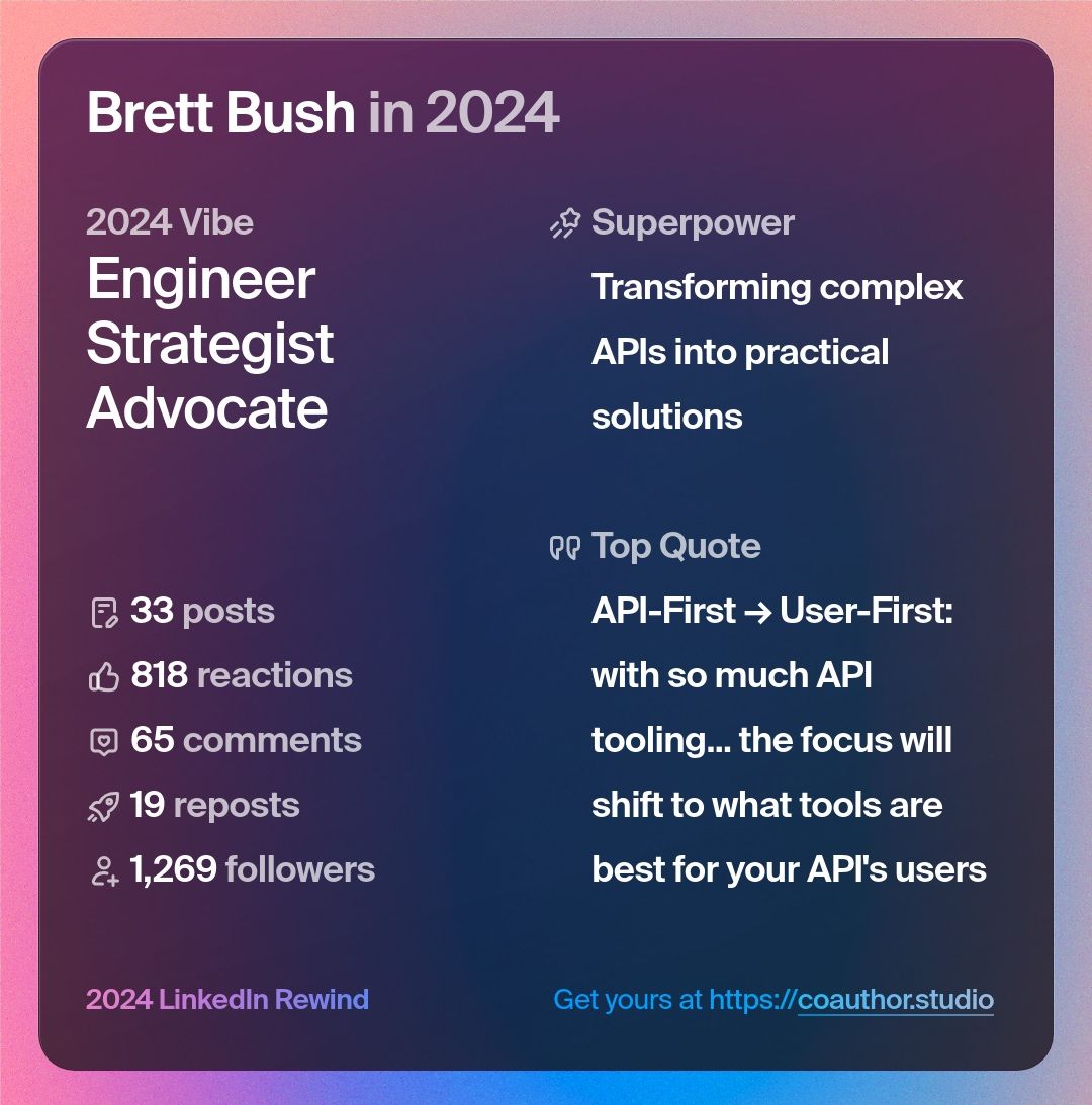 Brett Bush on LinkedIn: #api #apis #apifirst #gameapi # ... Brett Bush on LinkedIn: #api #apis #apifirst #gameapi # ...