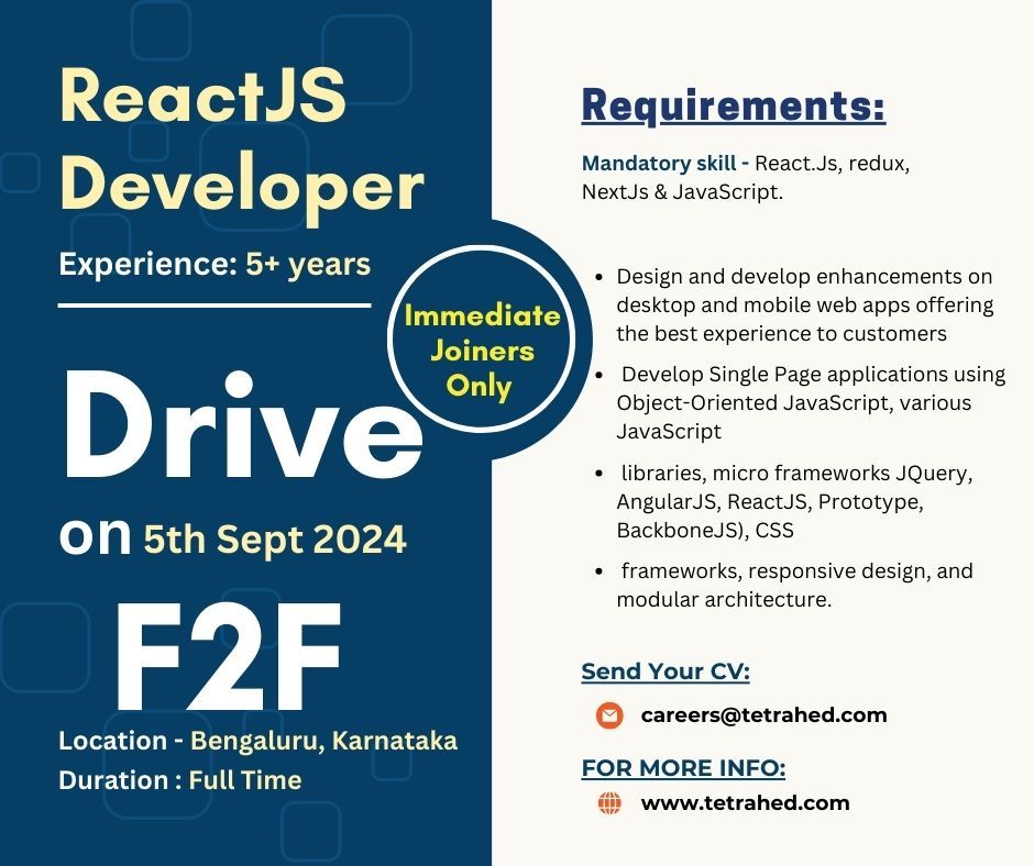 TETRAHED INC on LinkedIn: #tetrahedinc #reactjs #reactdeveloper # ... TETRAHED INC on LinkedIn: #tetrahedinc #reactjs #reactdeveloper # ...