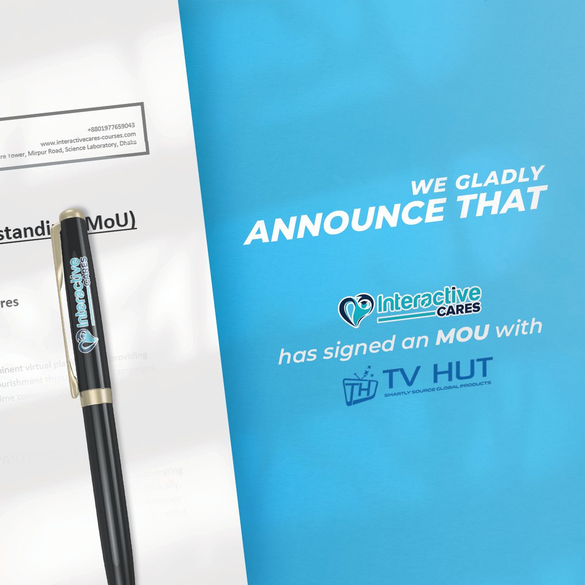 Interactive Cares on LinkedIn: Interactive Cares has signed an MOU with ... Interactive Cares on LinkedIn: Interactive Cares has signed an MOU with ...