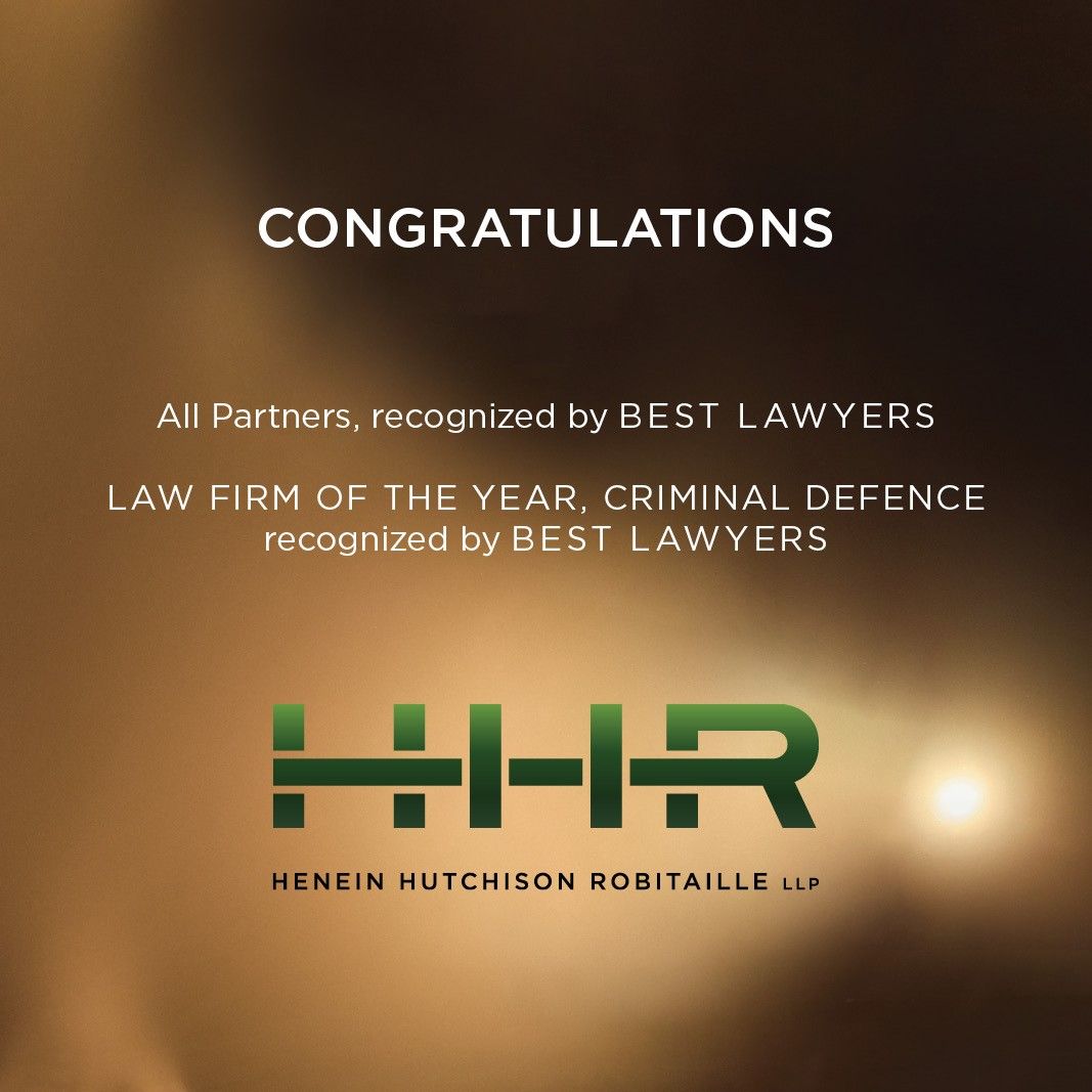 Henein Hutchison Robitaille LLP posted on LinkedIn Henein Hutchison Robitaille LLP posted on LinkedIn