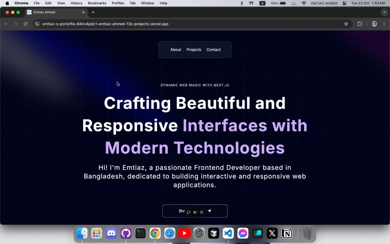Emtiaz Ahmed on LinkedIn: #portfolio #nextjs #typescript # ... Emtiaz Ahmed on LinkedIn: #portfolio #nextjs #typescript # ...