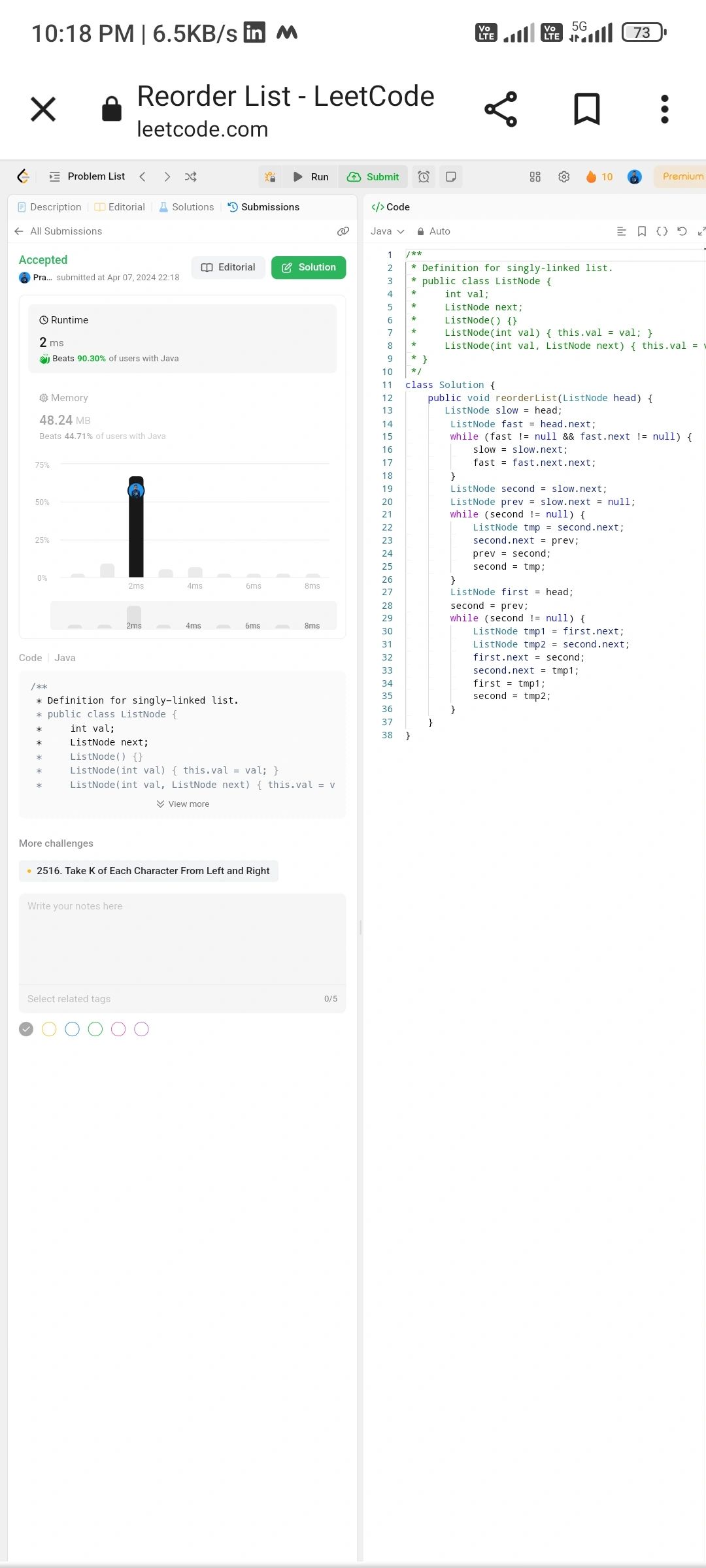 Prateek Mishra on LinkedIn: #leetcode #java #coding Prateek Mishra on LinkedIn: #leetcode #java #coding