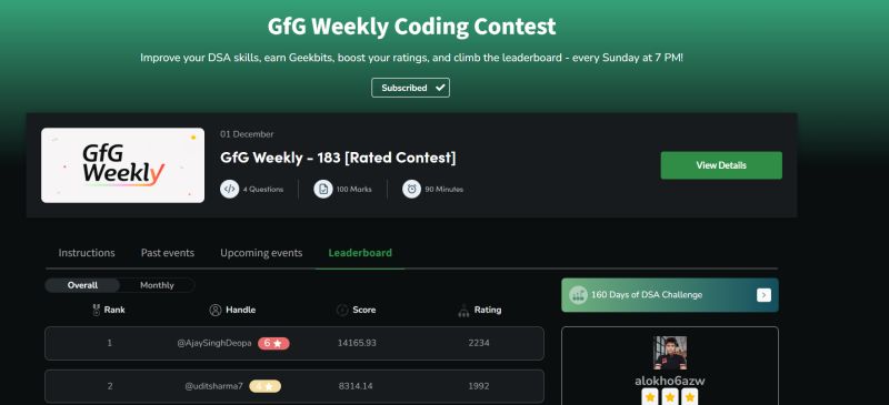 Alok Hotta on LinkedIn: #codingjourney #dsa #geeksforgeeks #leetcode # ... Alok Hotta on LinkedIn: #codingjourney #dsa #geeksforgeeks #leetcode # ...