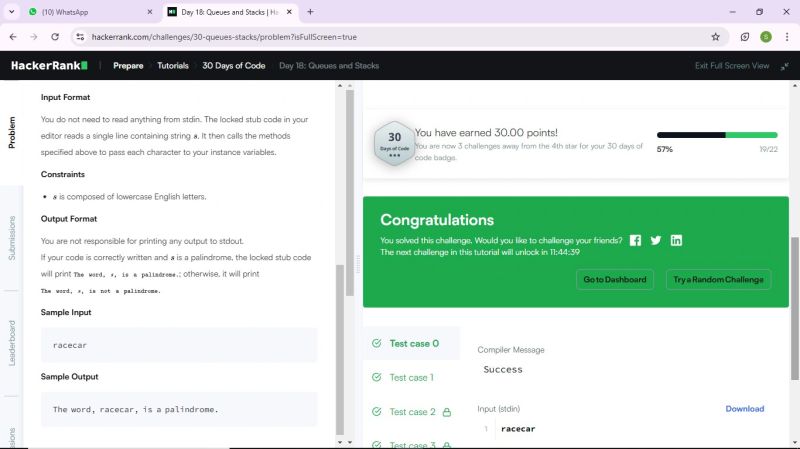 SAKTHISHREE V on LinkedIn: #30daysofcode #hackerrank #problemsolving # ... SAKTHISHREE V on LinkedIn: #30daysofcode #hackerrank #problemsolving # ...