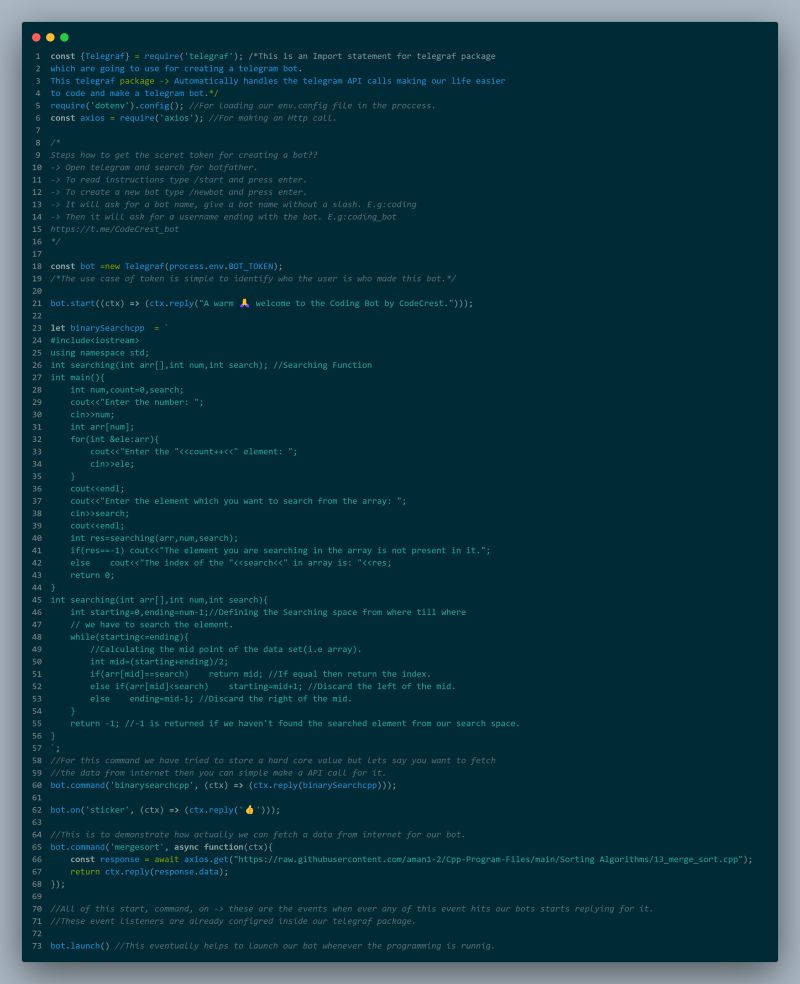 Aman Pratap Singh on LinkedIn: #javascript #nodejs #telegrambot # ... Aman Pratap Singh on LinkedIn: #javascript #nodejs #telegrambot # ...
