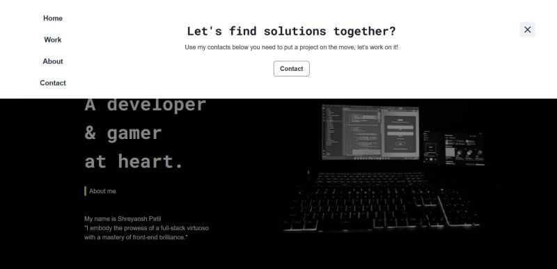 Shreyansh Patil on LinkedIn: #reactjs #portfolio #animations | 10 comments Shreyansh Patil on LinkedIn: #reactjs #portfolio #animations | 10 comments