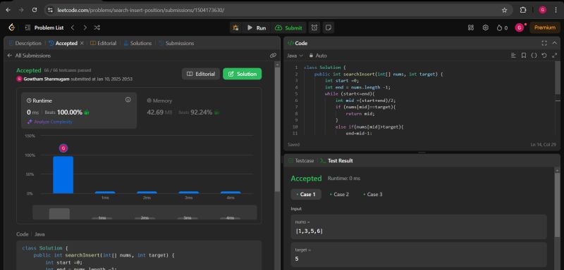 Gowtham Kumar. S on LinkedIn: #day09 #leetcode #consistancy #java # ... Gowtham Kumar. S on LinkedIn: #day09 #leetcode #consistancy #java # ...