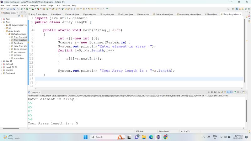 Kalyan Aute on LinkedIn: #array #javadeveloper #javaprogramming # ... Kalyan Aute on LinkedIn: #array #javadeveloper #javaprogramming # ...