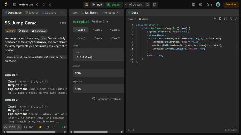 Sivashankar S on LinkedIn: 🚀 LeetCode Daily Challenge: Problem #55 ... Sivashankar S on LinkedIn: 🚀 LeetCode Daily Challenge: Problem #55 ...