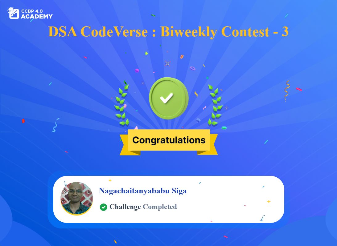 Naga chaitanya babu Siga on LinkedIn: #nxtwave #dsa #biweekly # ... Naga chaitanya babu Siga on LinkedIn: #nxtwave #dsa #biweekly # ...