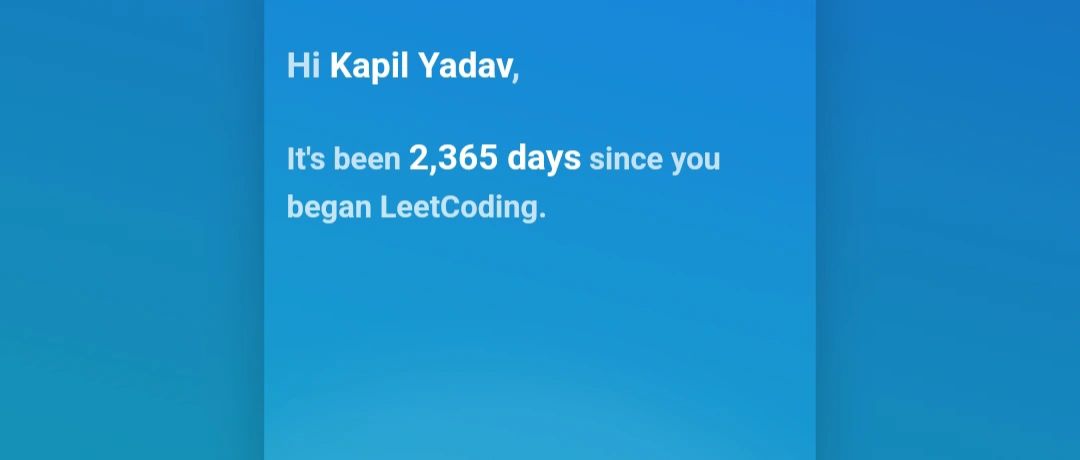 Kapil Yadav on LinkedIn: #leetcode #rewind #cf #projects Kapil Yadav on LinkedIn: #leetcode #rewind #cf #projects