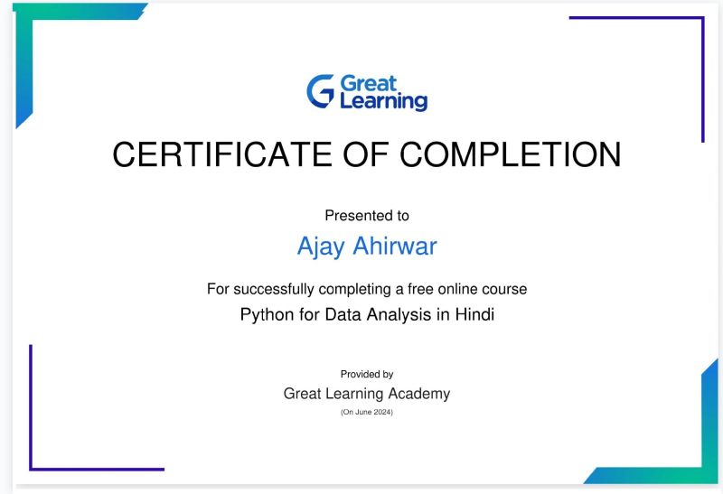 #greatlearning | AJAY AHIRWAR #greatlearning | AJAY AHIRWAR