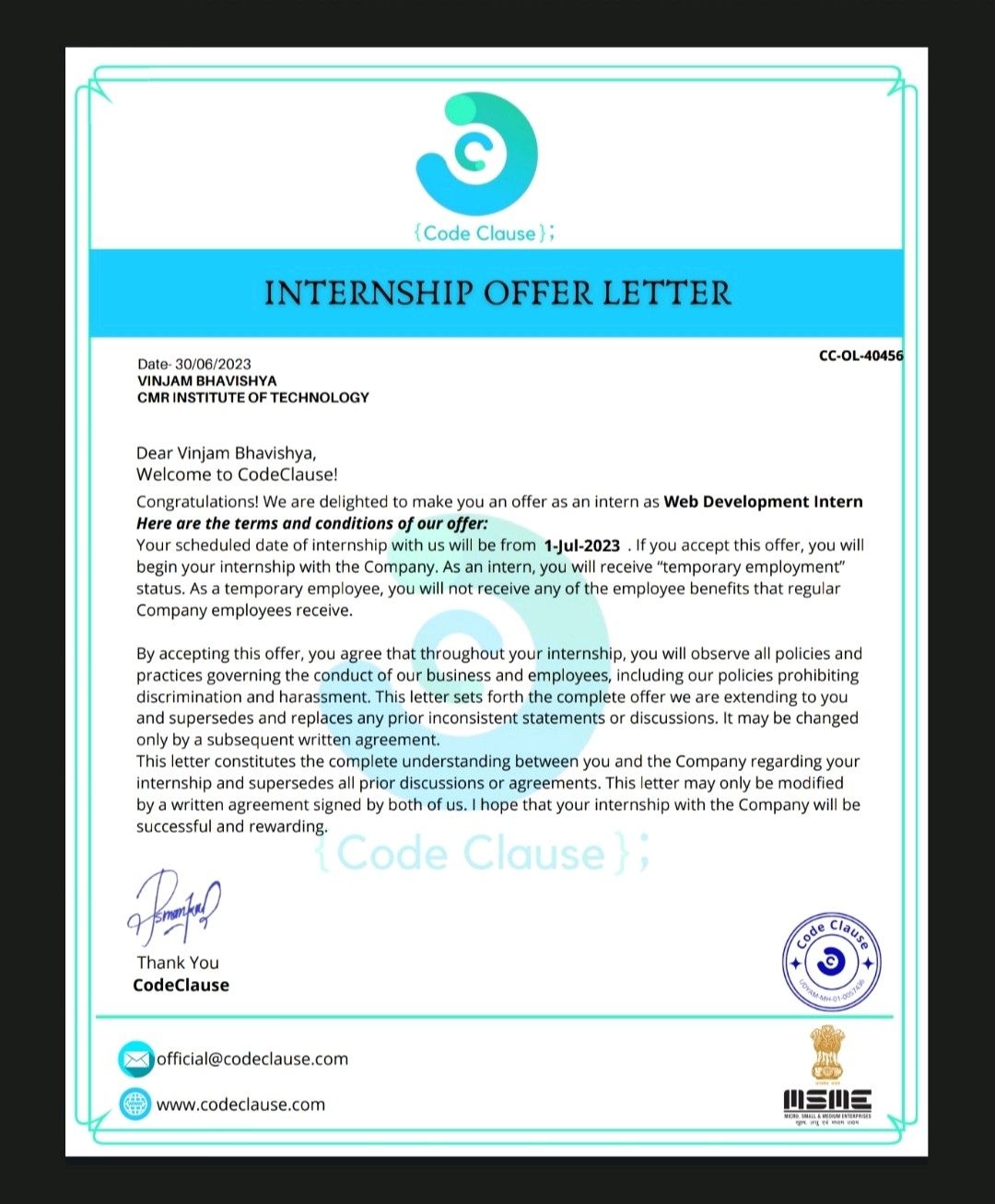 Vinjam Bhavishya on LinkedIn: #intern #internship #webdevelopment # ... Vinjam Bhavishya on LinkedIn: #intern #internship #webdevelopment # ...