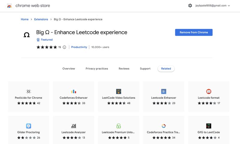 #leetcode #dsa #chromeextension #interviewprep #freefeatures | Jay Patel #leetcode #dsa #chromeextension #interviewprep #freefeatures | Jay Patel