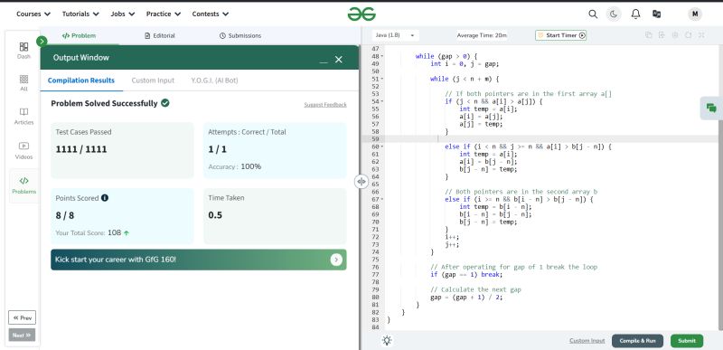 Mohammad Sharukh on LinkedIn: #gfg160 #geekstreak2024 #codingchallenge Mohammad Sharukh on LinkedIn: #gfg160 #geekstreak2024 #codingchallenge