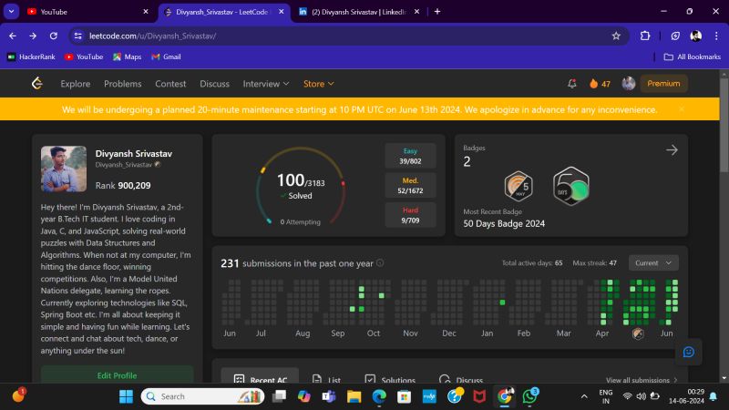 Divyansh Srivastav on LinkedIn: #leetcode #codinglife #learningeveryday ... Divyansh Srivastav on LinkedIn: #leetcode #codinglife #learningeveryday ...