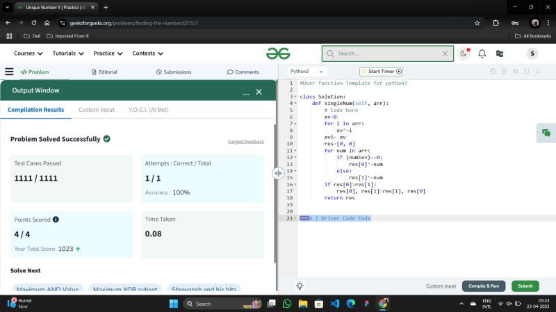 #gfg160 #cc #uniquenumber2 #gfg160 #dsa #geekforgeeks #160daysofcode ... #gfg160 #cc #uniquenumber2 #gfg160 #dsa #geekforgeeks #160daysofcode ...