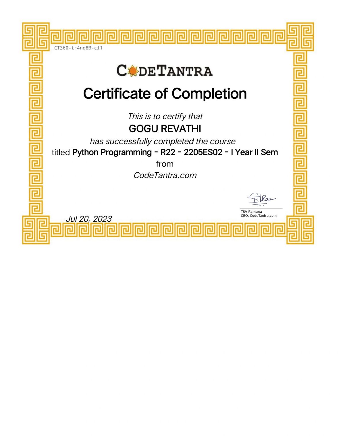 Revathi Gogu on LinkedIn: #pythonprogramming #skilldevelopment #codetantra Revathi Gogu on LinkedIn: #pythonprogramming #skilldevelopment #codetantra