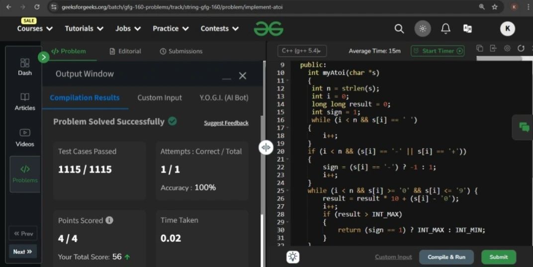 #gfg160 #geekstreak2024 #dsa #problemsolving #codingchallenge… | Kris Mehra #gfg160 #geekstreak2024 #dsa #problemsolving #codingchallenge… | Kris Mehra