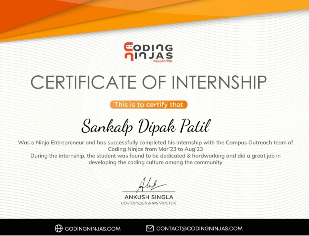Sankalp Patil on LinkedIn: #connections #dsa Sankalp Patil on LinkedIn: #connections #dsa