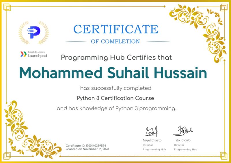 Mohammed Suhail Hussain on LinkedIn: I am happy to announce that I have ... Mohammed Suhail Hussain on LinkedIn: I am happy to announce that I have ...