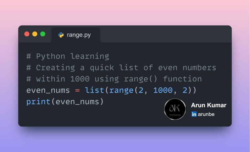Arun Kumar.H.R on LinkedIn: #pythonlearning #python #pythonprogramming ... Arun Kumar.H.R on LinkedIn: #pythonlearning #python #pythonprogramming ...