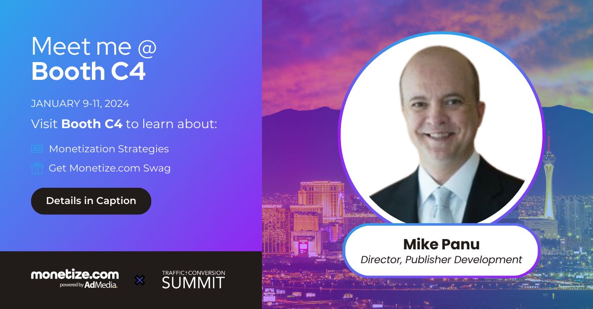 Mike Panu on LinkedIn: Attending Traffic & Conversions next week in Las ... Mike Panu on LinkedIn: Attending Traffic & Conversions next week in Las ...
