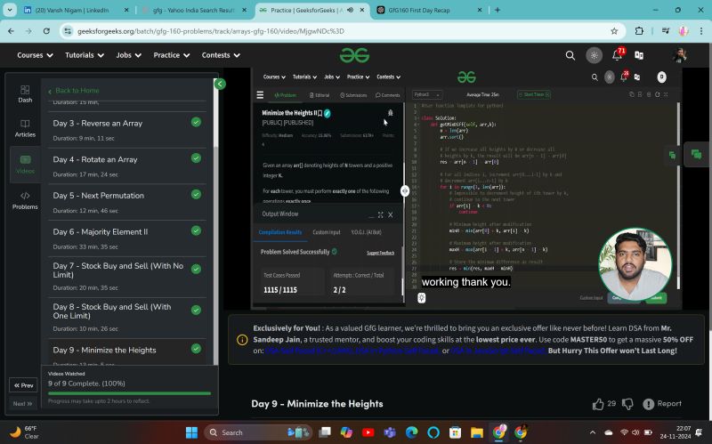 Vansh Nigam on LinkedIn: #gfg160 #gfg160 #geeksforgeeks #geekstreak2024 ... Vansh Nigam on LinkedIn: #gfg160 #gfg160 #geeksforgeeks #geekstreak2024 ...
