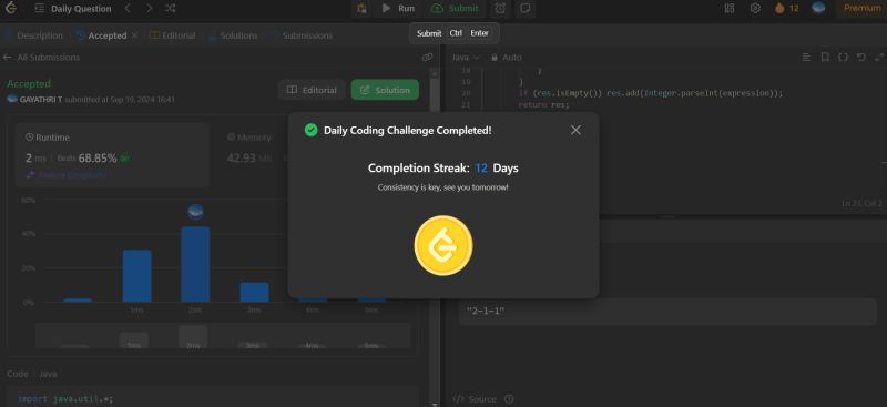 Gayathri T on LinkedIn: #codingchallenge #programming #consistencyiskey ... Gayathri T on LinkedIn: #codingchallenge #programming #consistencyiskey ...