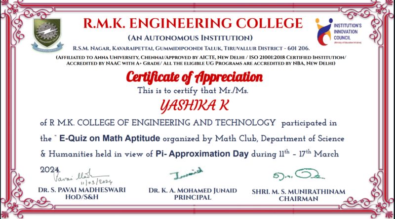 #mathematics #quizchallenge #continuouslearning #piday | Yashika Kannan #mathematics #quizchallenge #continuouslearning #piday | Yashika Kannan