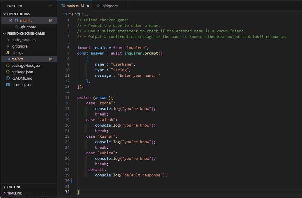 How I created a friend checker game using TypeScript | Maira Naeem ... How I created a friend checker game using TypeScript | Maira Naeem ...