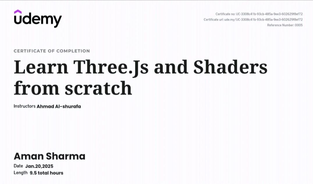 #threejs #webgl #shaders #3ddevelopment | Aman Sharma #threejs #webgl #shaders #3ddevelopment | Aman Sharma