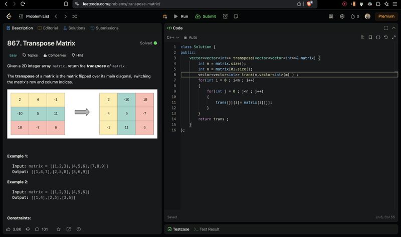 #leetcode #problemsolving #coding #matrixmanipulation #c… | Ujjwal Singh #leetcode #problemsolving #coding #matrixmanipulation #c… | Ujjwal Singh