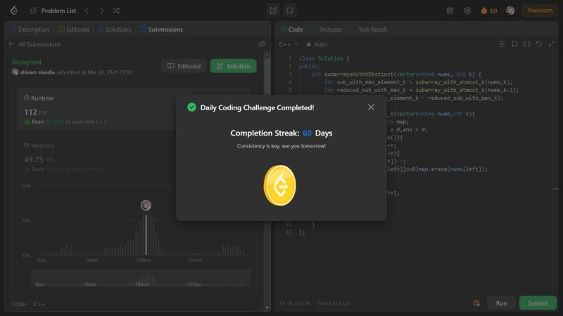 #100daysofcode #leetcode #coding #learninganddevelopment… | shivam sisodia #100daysofcode #leetcode #coding #learninganddevelopment… | shivam sisodia
